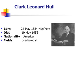 Hull's Theory of Learning | PPS