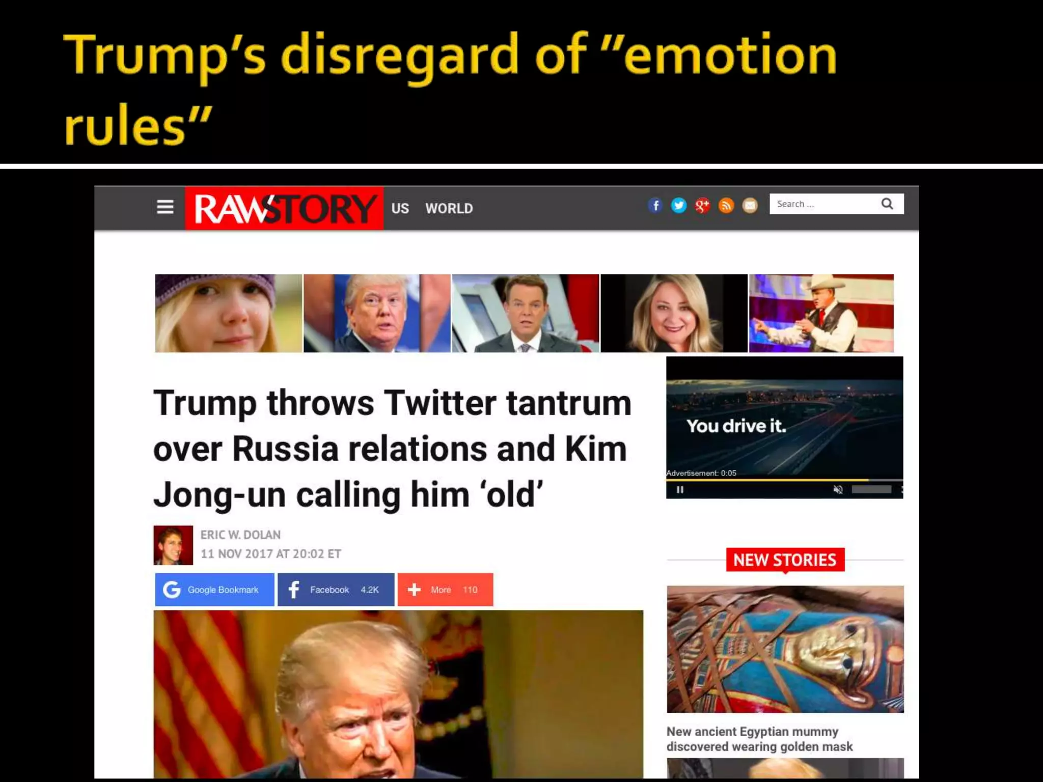 The emotional politics of Donald Trump | PPTX | Civic affairs | Politics