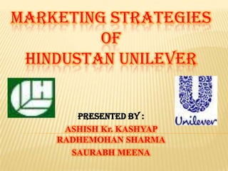 Hul Marketing Strategy Mc | PPTX