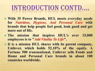 Hul Marketing Strategy Mc | PPTX