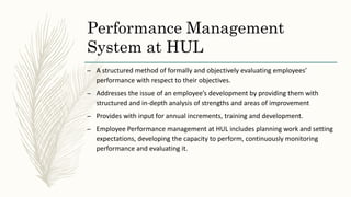 Hindustan Unilever Limited Performance Management System | PPTX