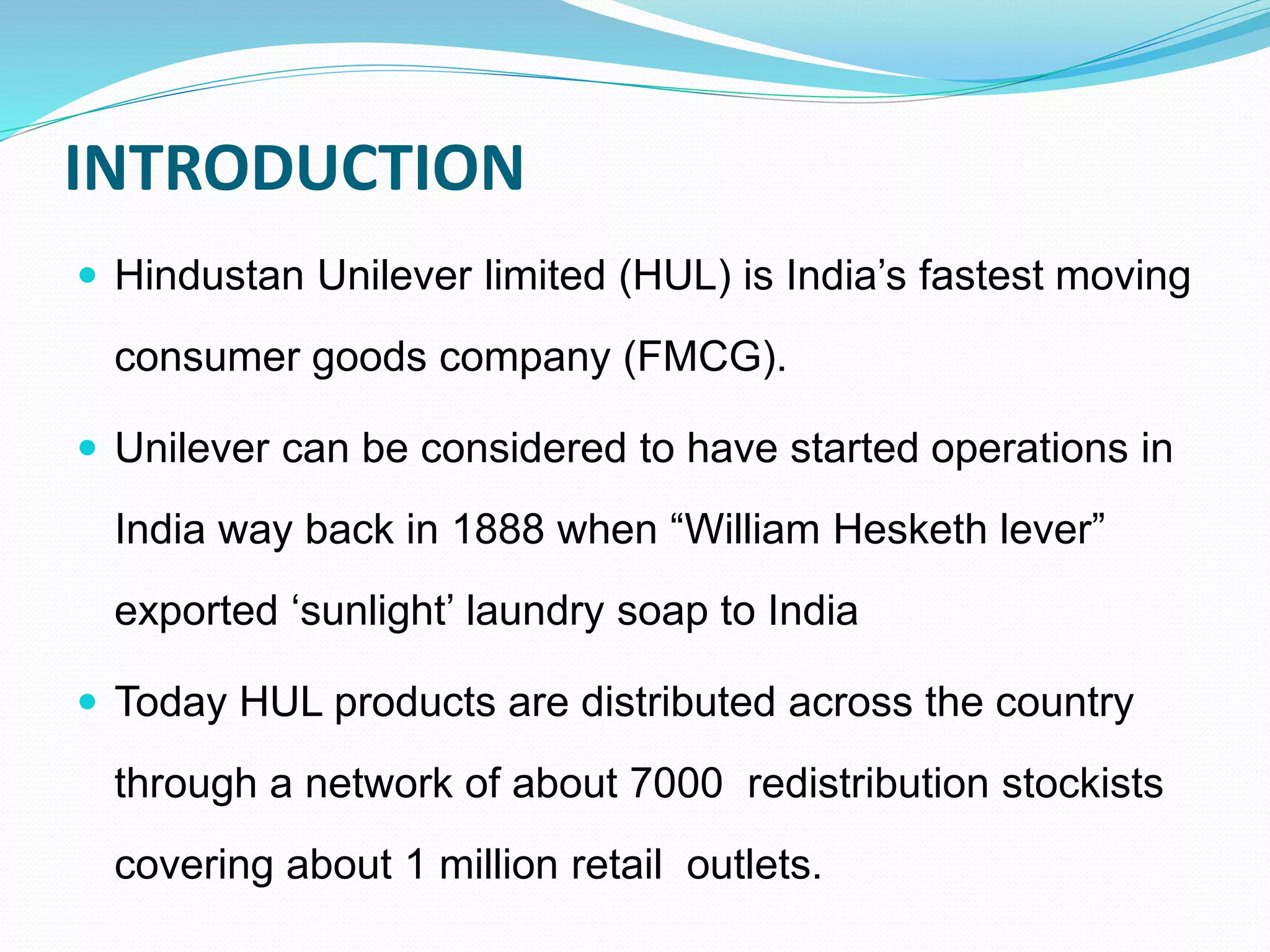 Hul’s distribution network as a strategic tool | PPTX