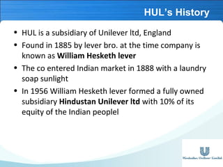 Hul success in rural market | PPT