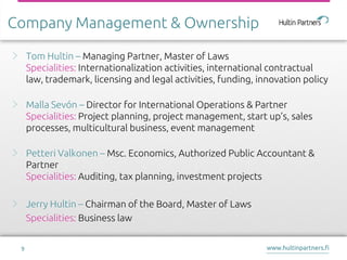 Hultin partners presentation | PDF