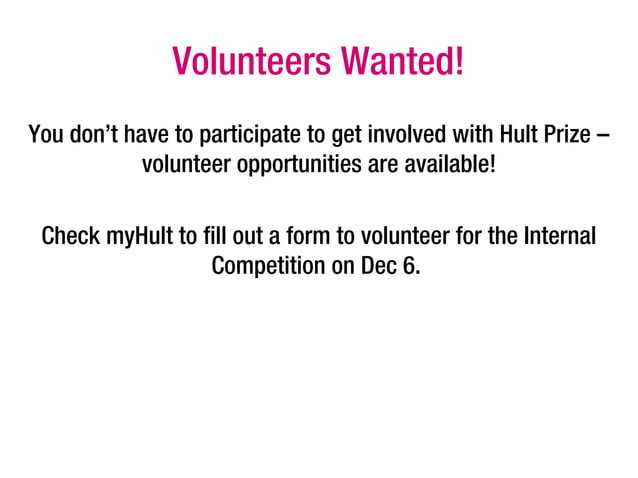 Hult Prize info session slides | PPT