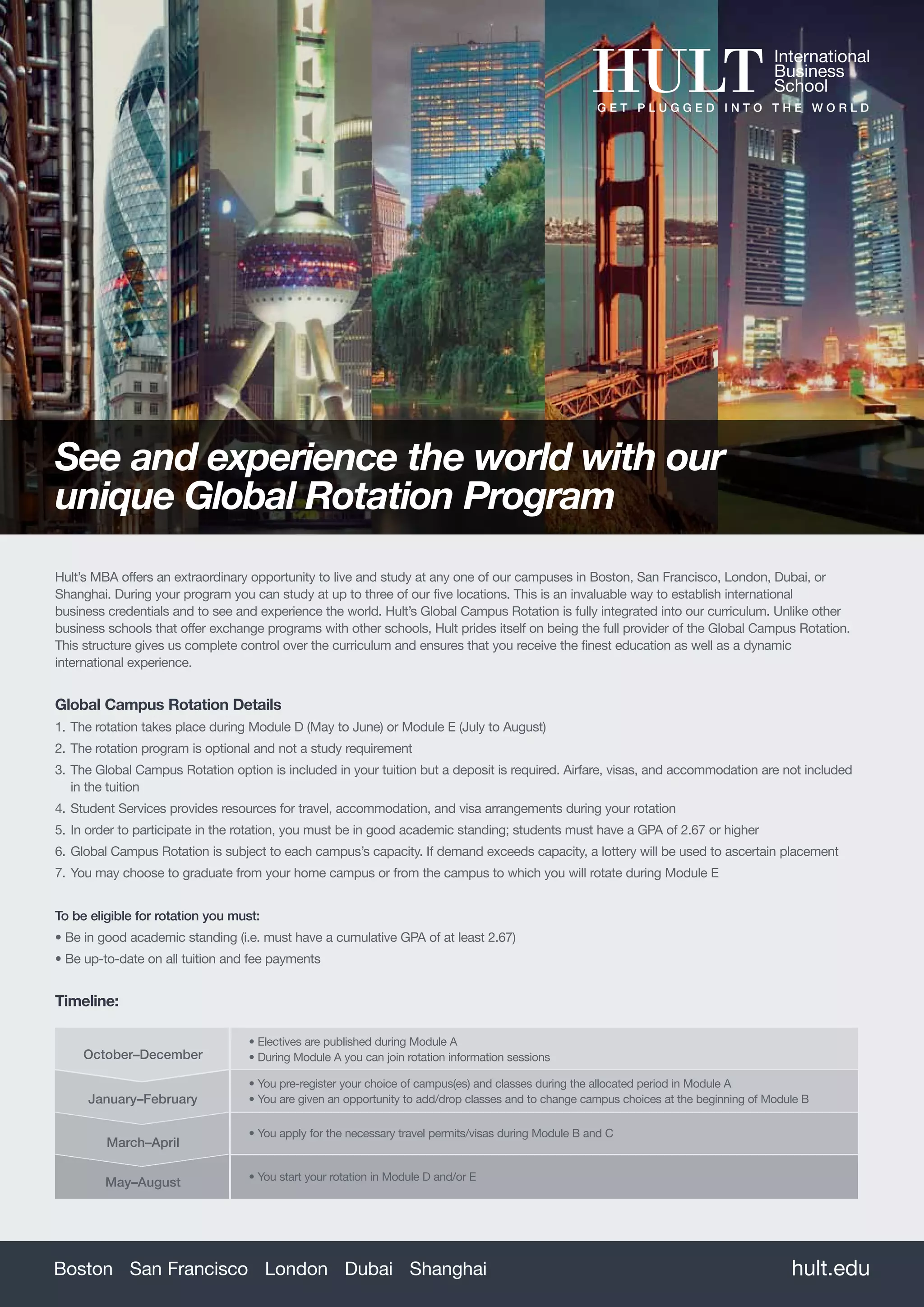 Hult\'s Global Rotation Program 2012 | PDF