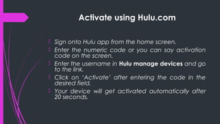 Hulu Activation: What It Is And How To Activate And Deactivate Hulu On ...