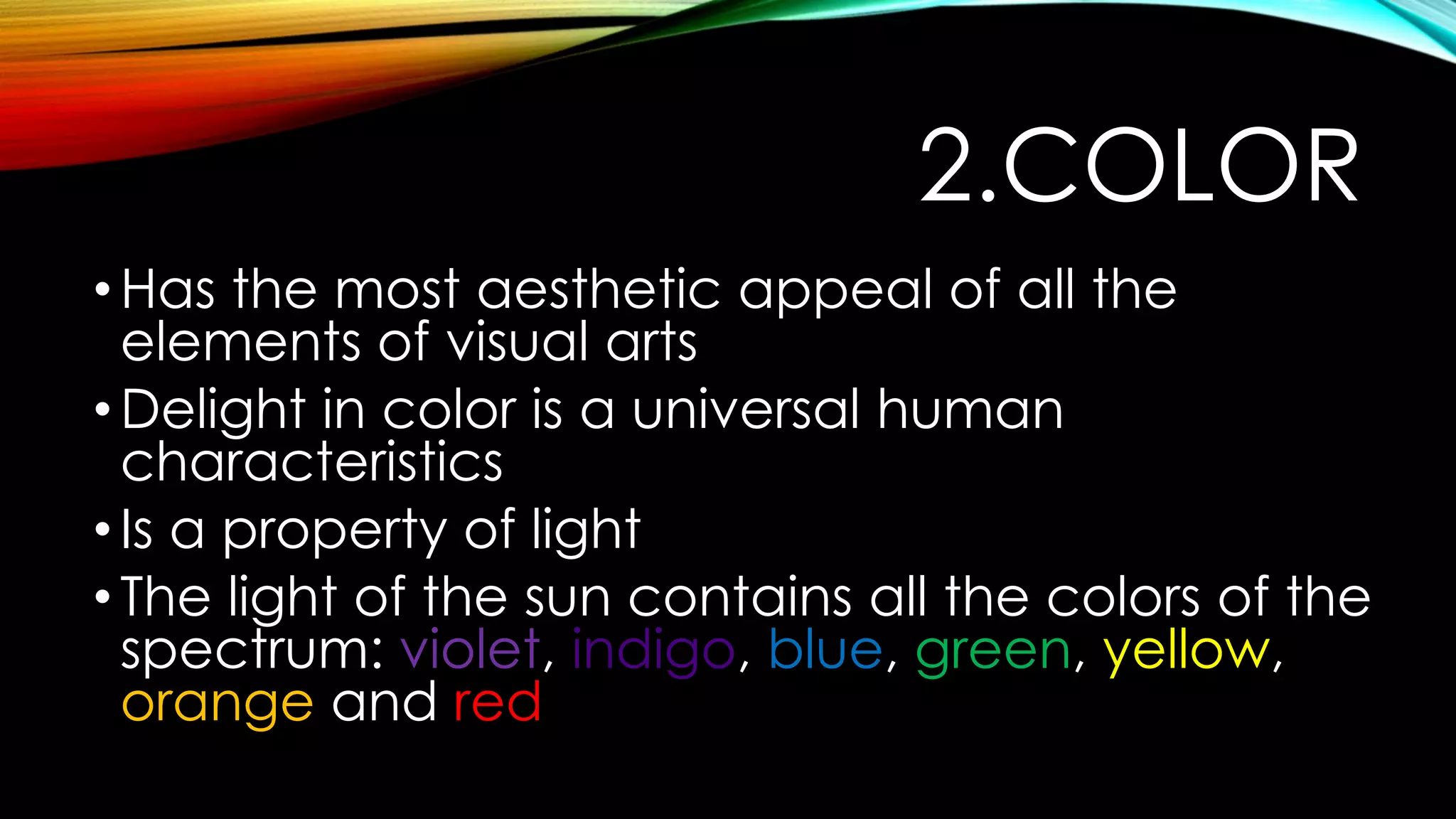 The Elements of Visual Arts and Performing Arts | PPTX | Design | Fine Art