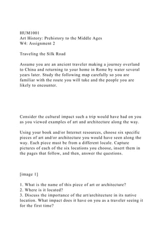 HUM1001Art History Prehistory to the Middle AgesW4 Assignmen.docx