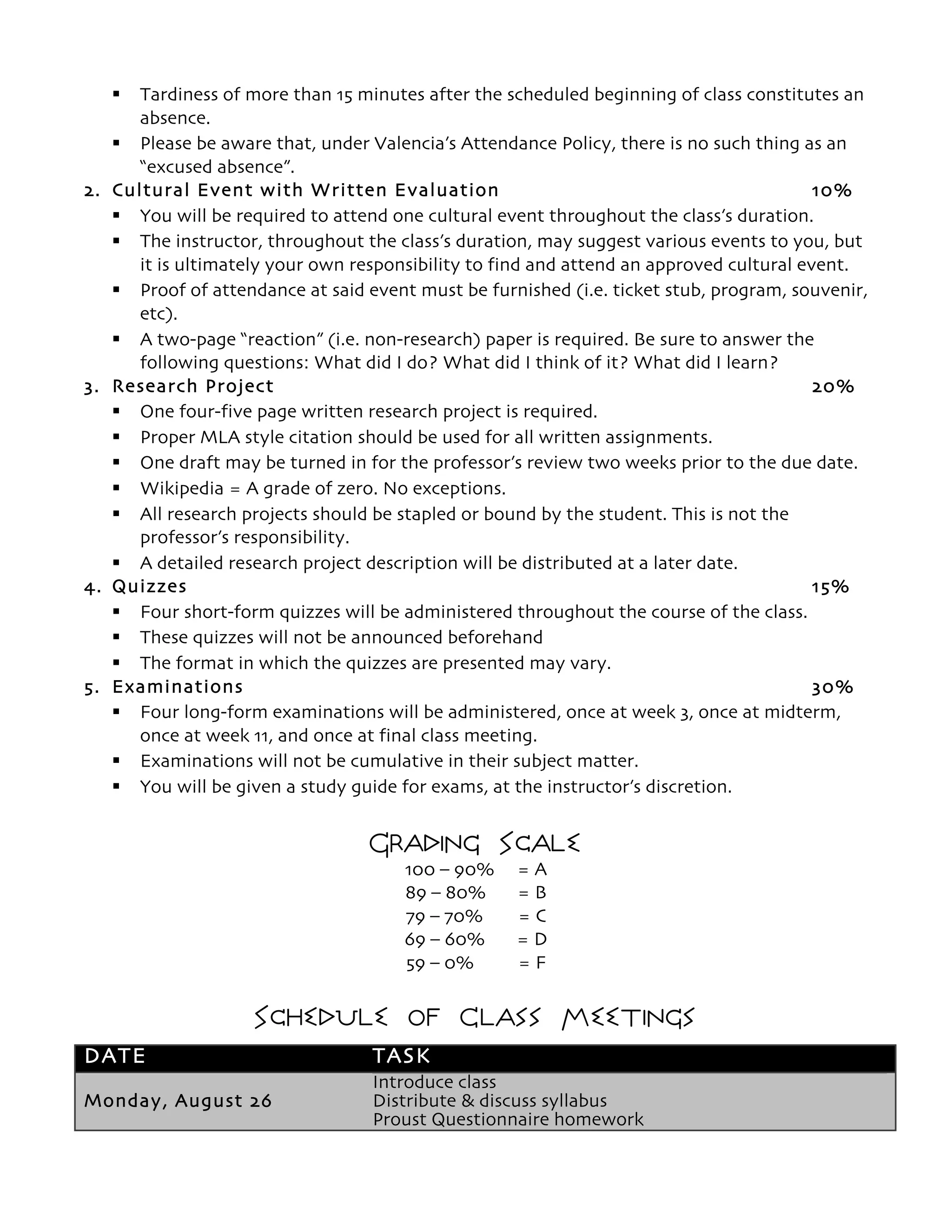 HUM1020 Syllabus | PDF