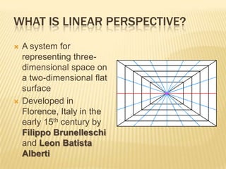 Hum1020 1030 brunelleschi alberti & perspective | PPTX