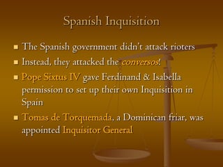 Hum1020 1030 the inquisition | PPTX