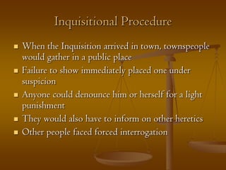 Hum1020 1030 the inquisition | PPTX