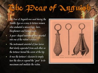 Pear Of Anguish Being Used