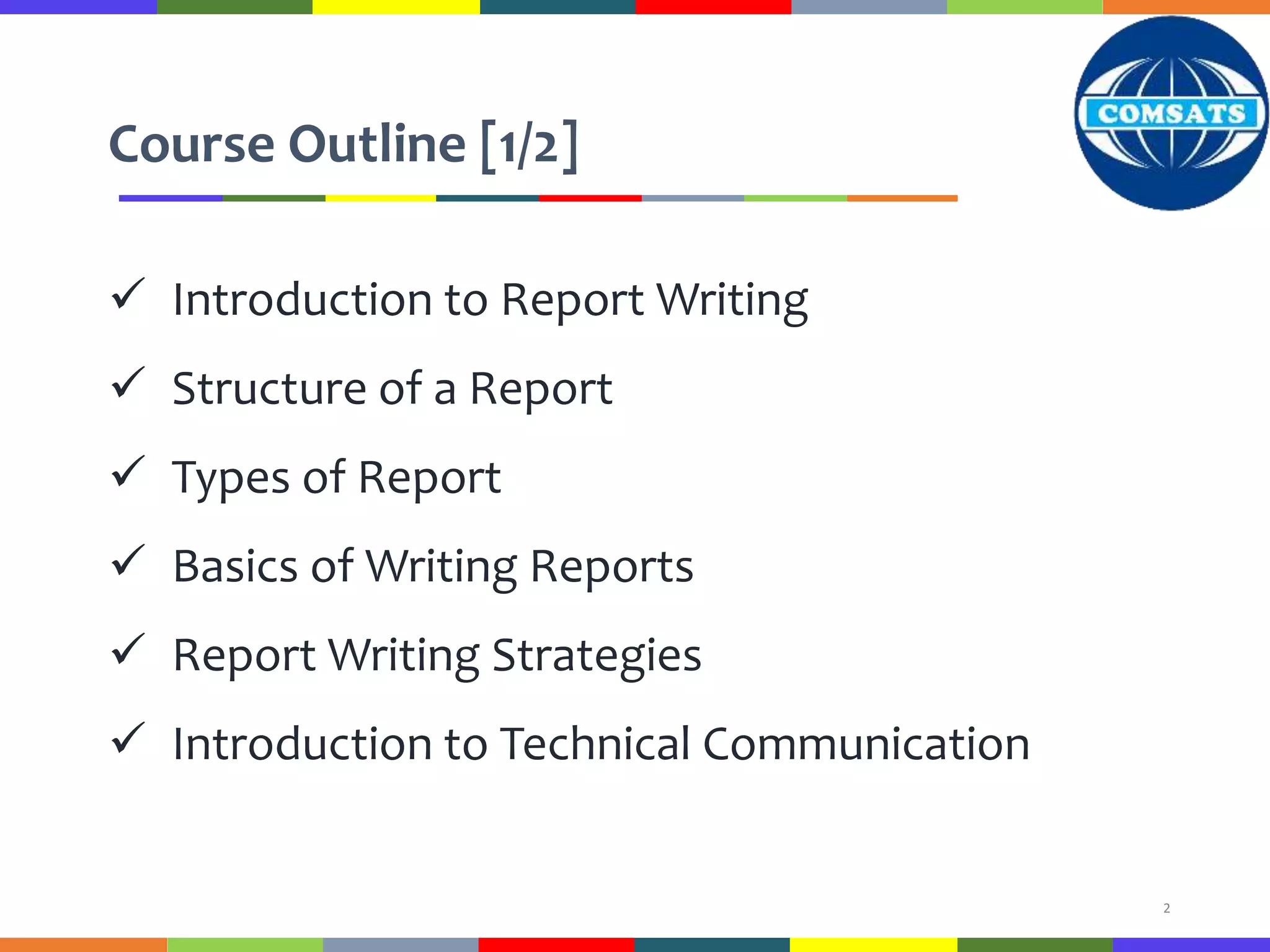 report writing skills Hum102 slides lecture01 | PPTX