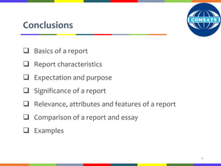 report writing skills Hum102 slides lecture01 | PPT