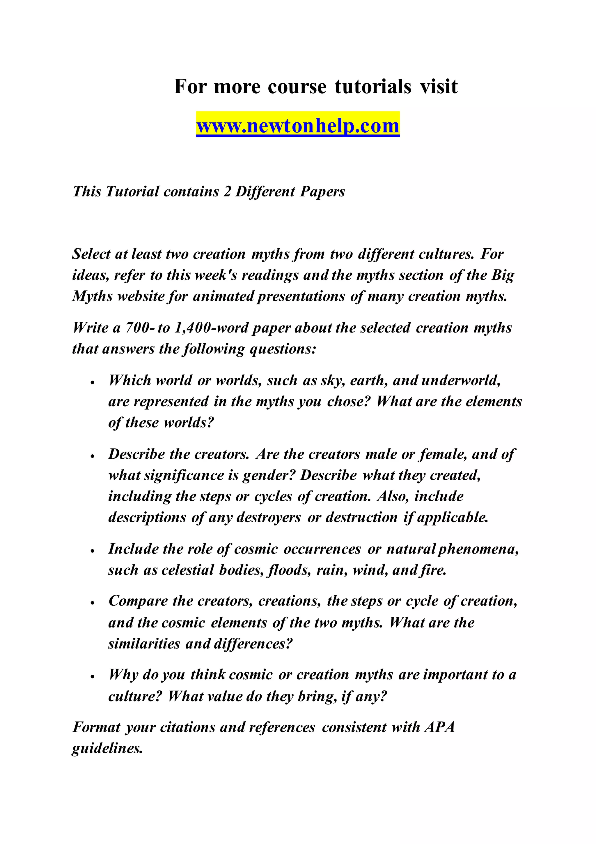 HUM 105 Learn/newtonhelp.com