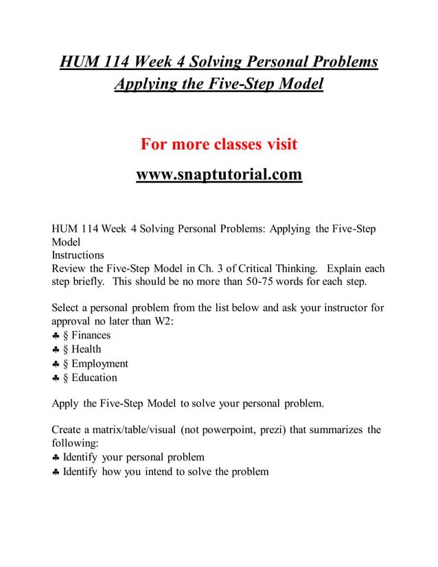 HUM 114 EXceptional Education/snaptutorial.COM