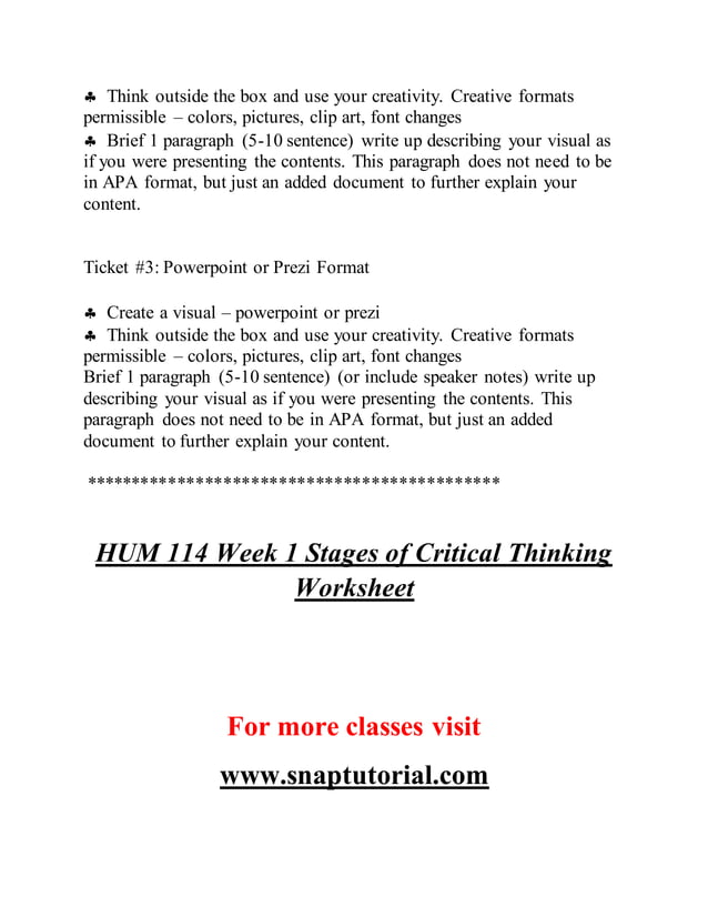 HUM 114 EXceptional Education/snaptutorial.COM