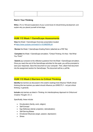 Hum 115 hum115 | PDF | Educational Assessment | Education