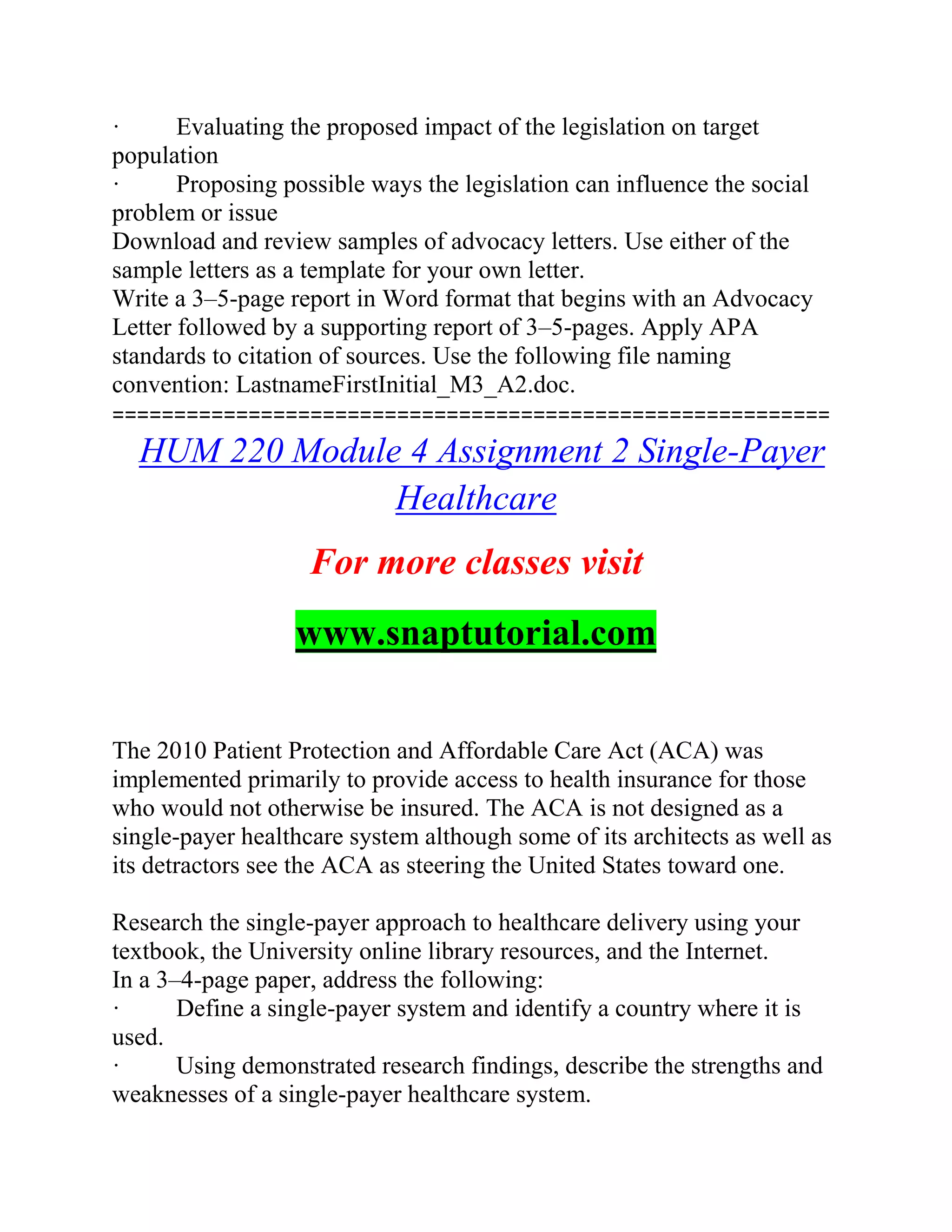 HUM 220 help Successful Learning/Snaptutorial | PDF