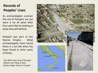 Hum2220 1030 pompeii roman time capsule | PPTX