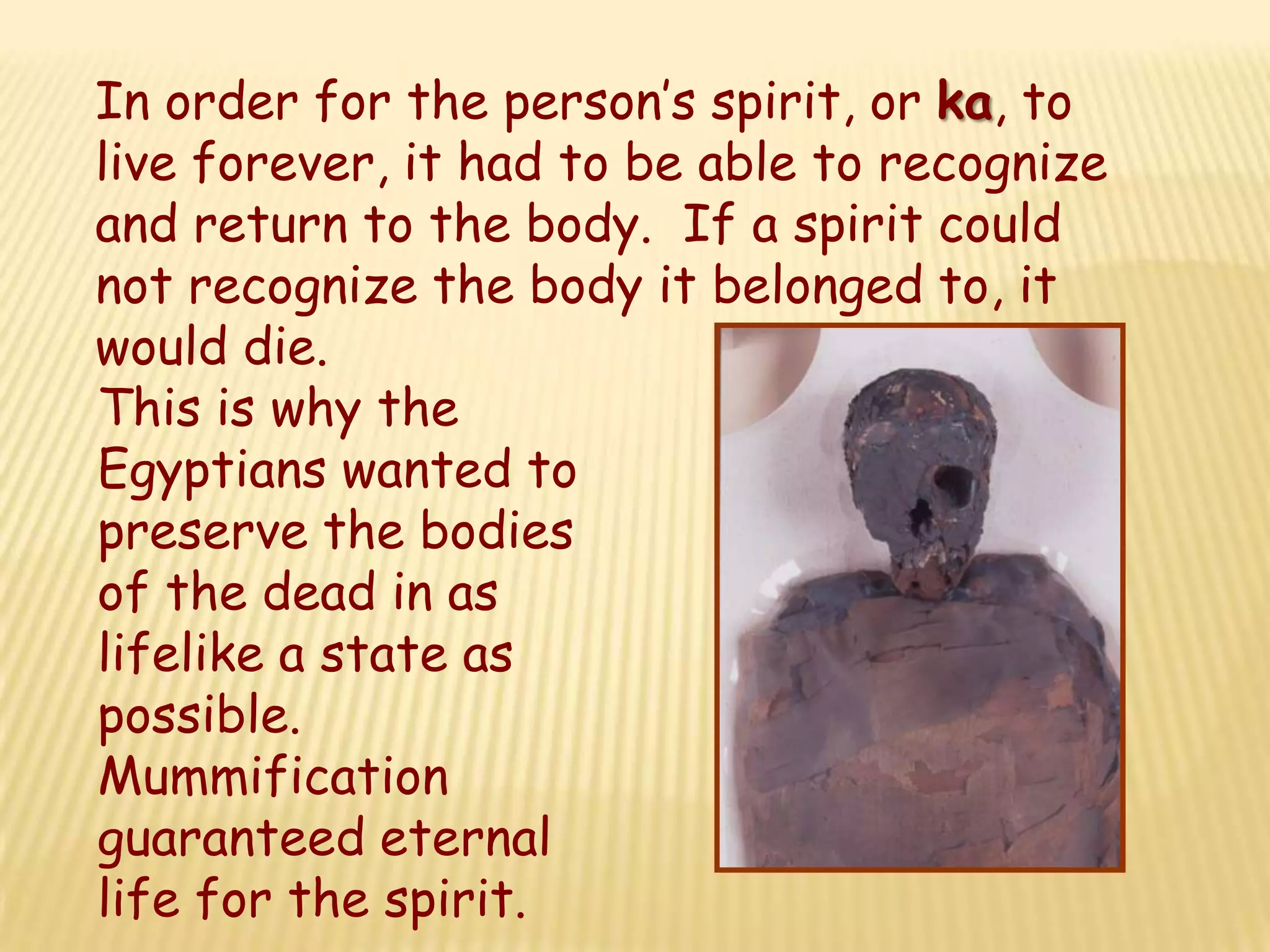 Hum2220 1330 egyptian mummification | PPTX