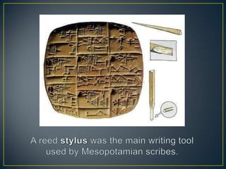 Hum2220 1330 mesopotamian writing | PPTX