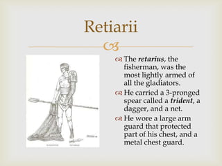 Hum2220 1800 roman gladiators | PPTX
