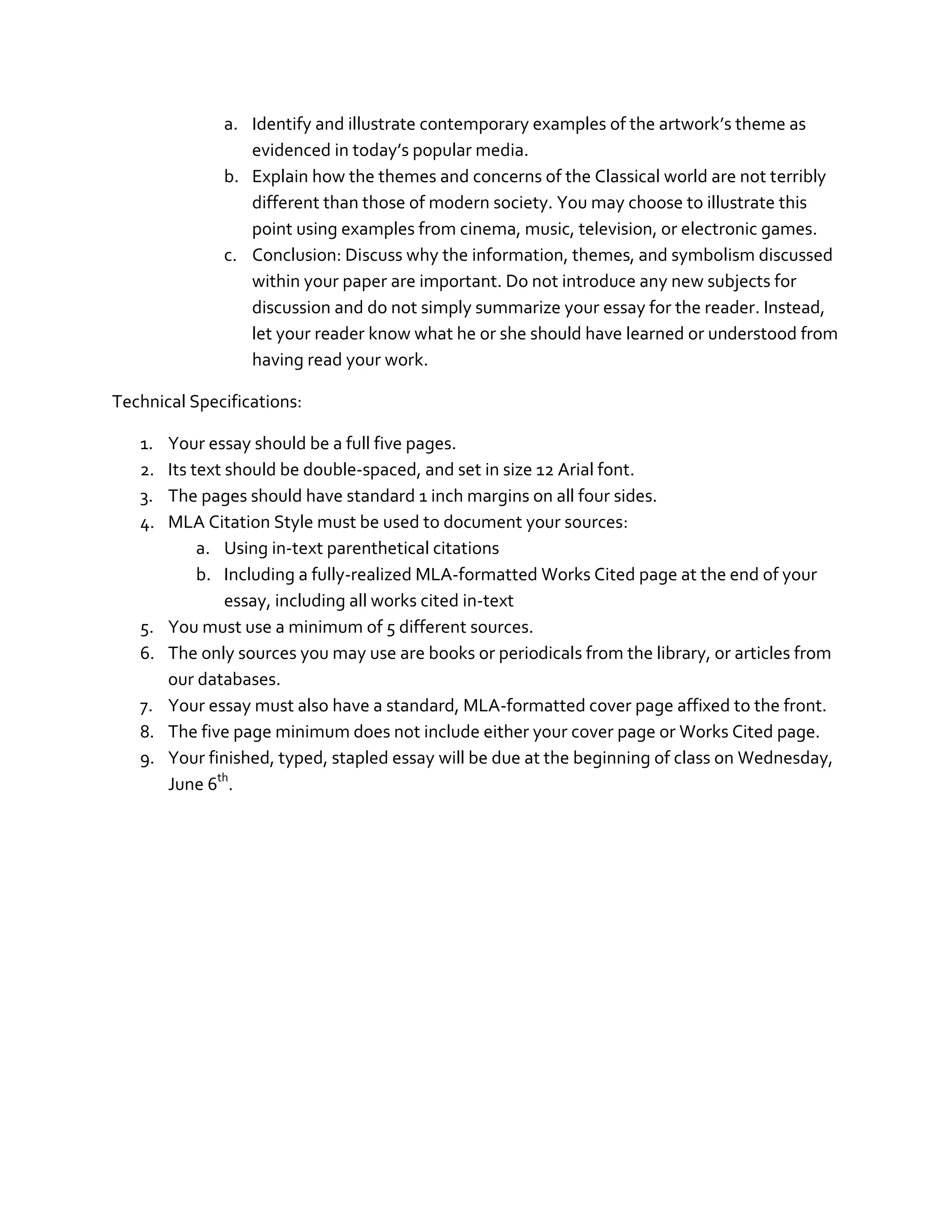 Hum2310 0900 research project assignment, mla citation guide & mla ...