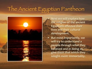 Hum2310 ancient egyptian pantheon | PDF