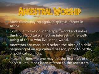 Hum2310 from the cradle of life african belief systems and rituals | PDF