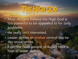 Hum2310 from the cradle of life african belief systems and rituals | PDF