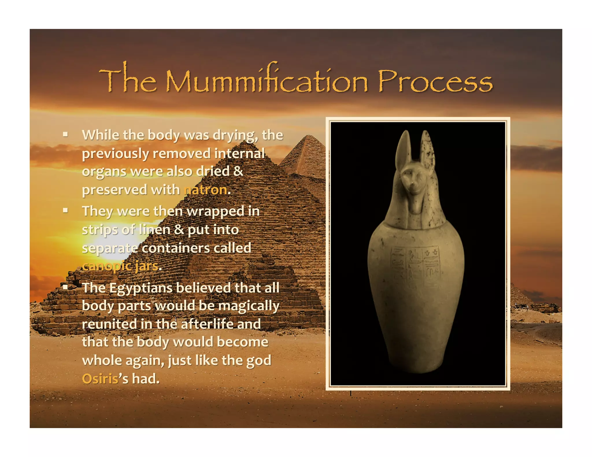 The Journey to Eternity: Ancient Egyptian Religion & Embalming | PDF