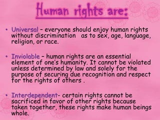 Humain rights | PPTX