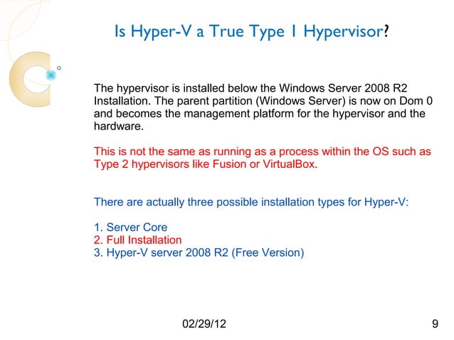 XenServer, Hyper-V, and ESXi - Architecture, API, and Coding | PPT