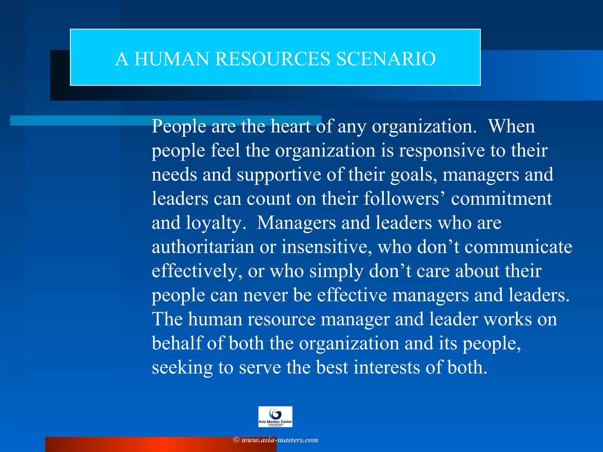 The Human Resource Frame - Presentation Slides | PPT
