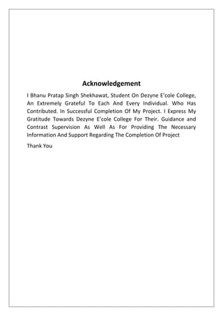 Bhanu Pratap Singh Shekhawat, BCA Third Year | PDF