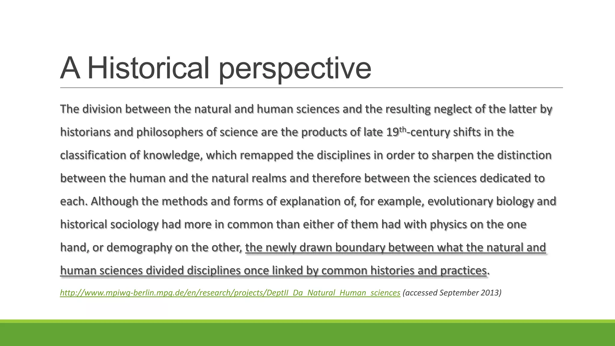 Human and natural sciences for ToK | PPTX