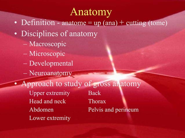 introduction of Human anatomy | PPT