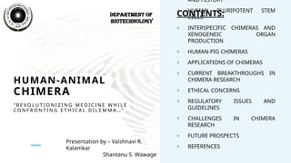 Human-Animal Chimera: Revolutionizing Medicine While Confronting ...