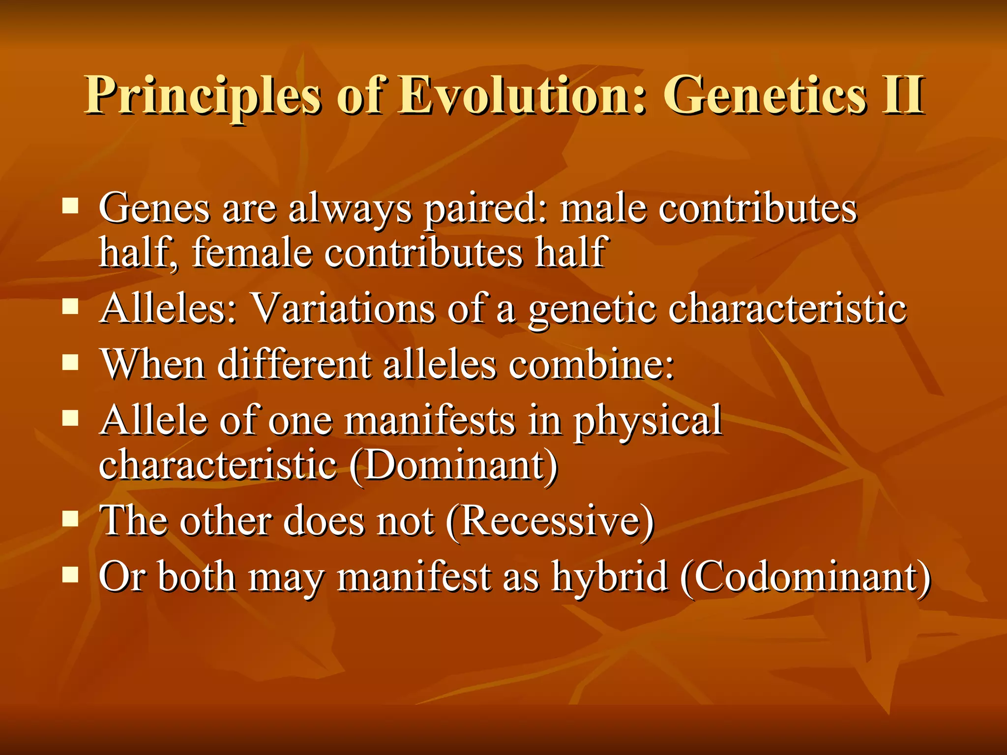 Human Biological and Cultural Evolution. | PPT