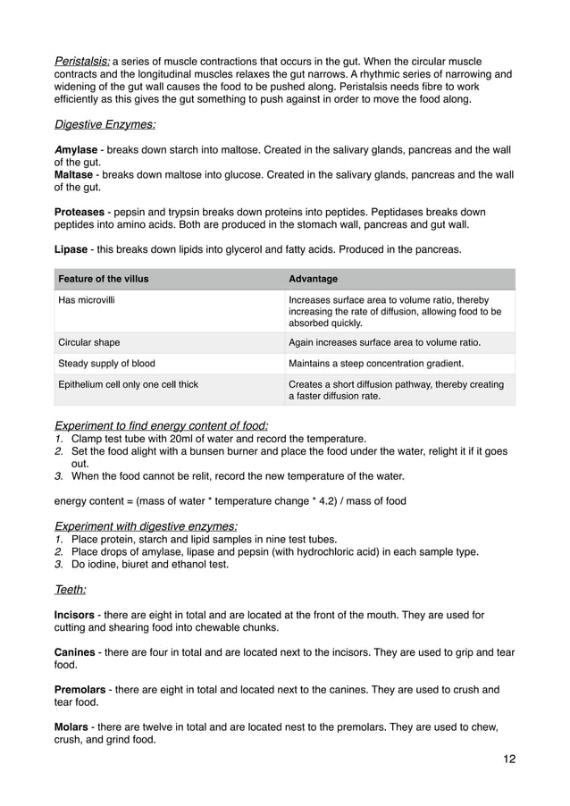 Human biology-edexcel-igcse | PDF