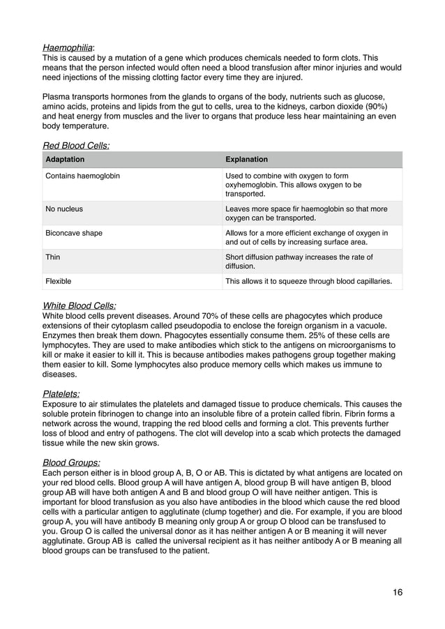 Human biology-edexcel-igcse | PDF