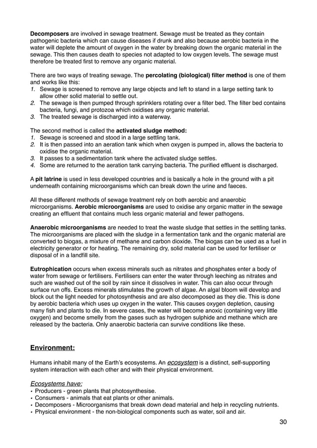 Human biology-edexcel-igcse | PDF