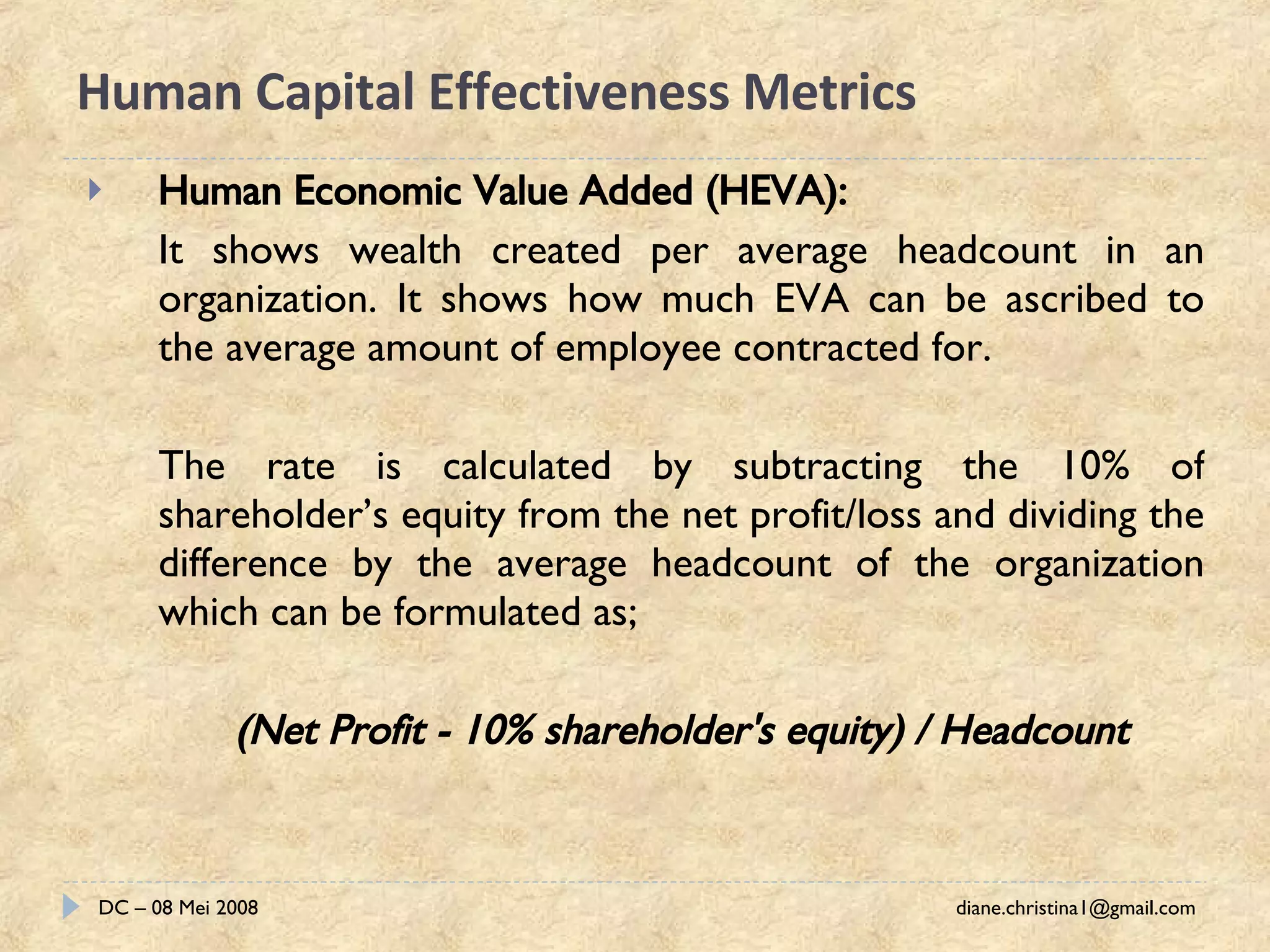 Human Capital Measurement | PPT