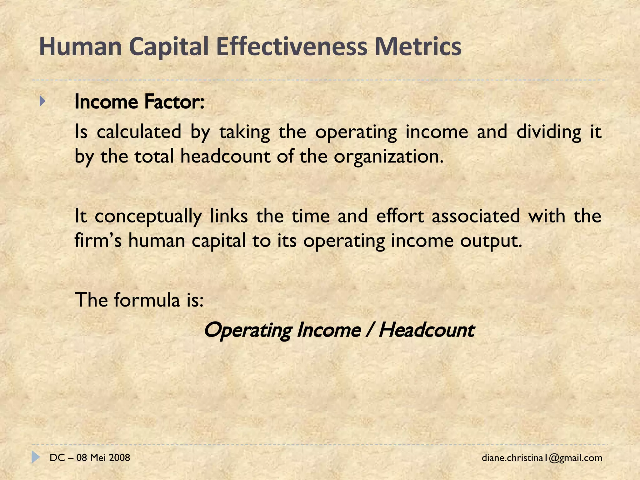 Human Capital Measurement | PPT