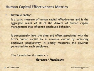 Human Capital Measurement | PPT