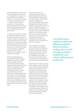 Human capital reporting 2014 sustainable growth | PDF