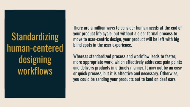 Human centered product design in action | PPT